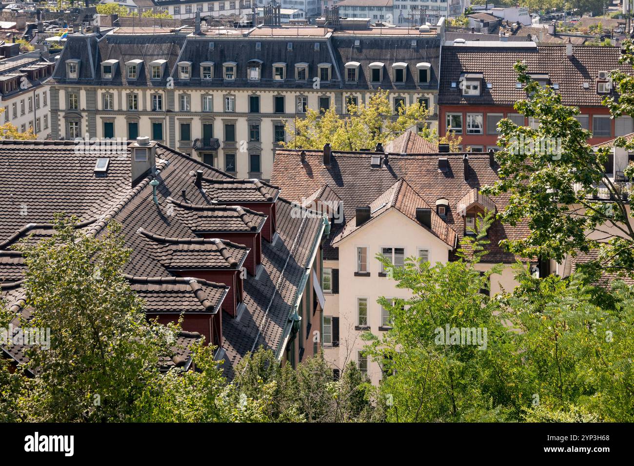 Rooftops in Zurich, Switzerland Stock Photo - Alamy