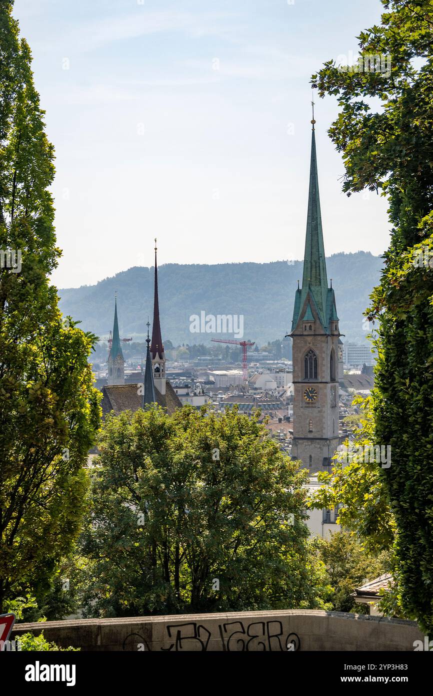 Three Church Spires - Zurich, Switzerland Stock Photo - Alamy