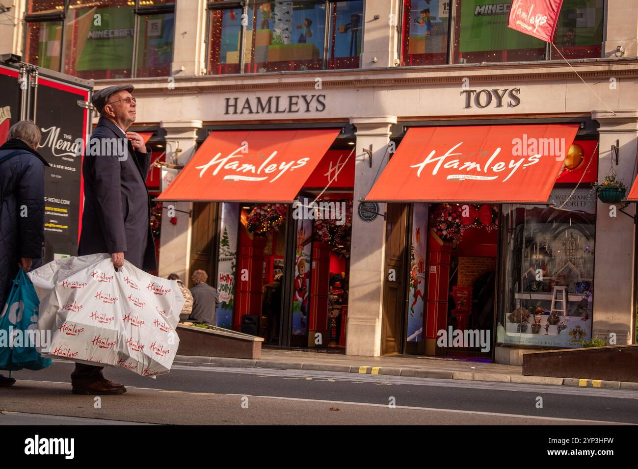 LONDON- NOVEMBER 25, 2024: Hamleys toy shop on Regent Street, famous ...