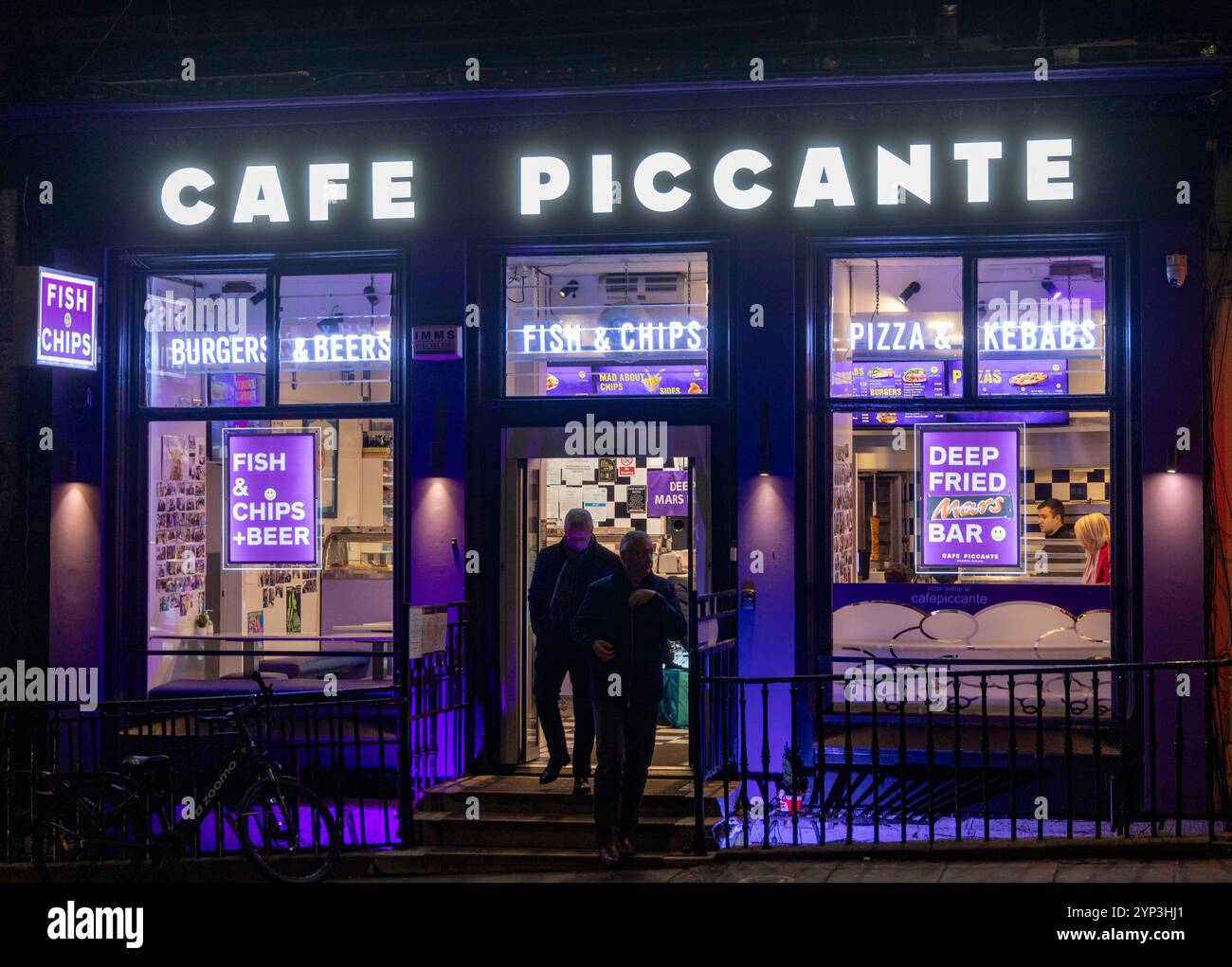 A cafe in Edinburgh advertising Deep fried Mars bars in the window ...