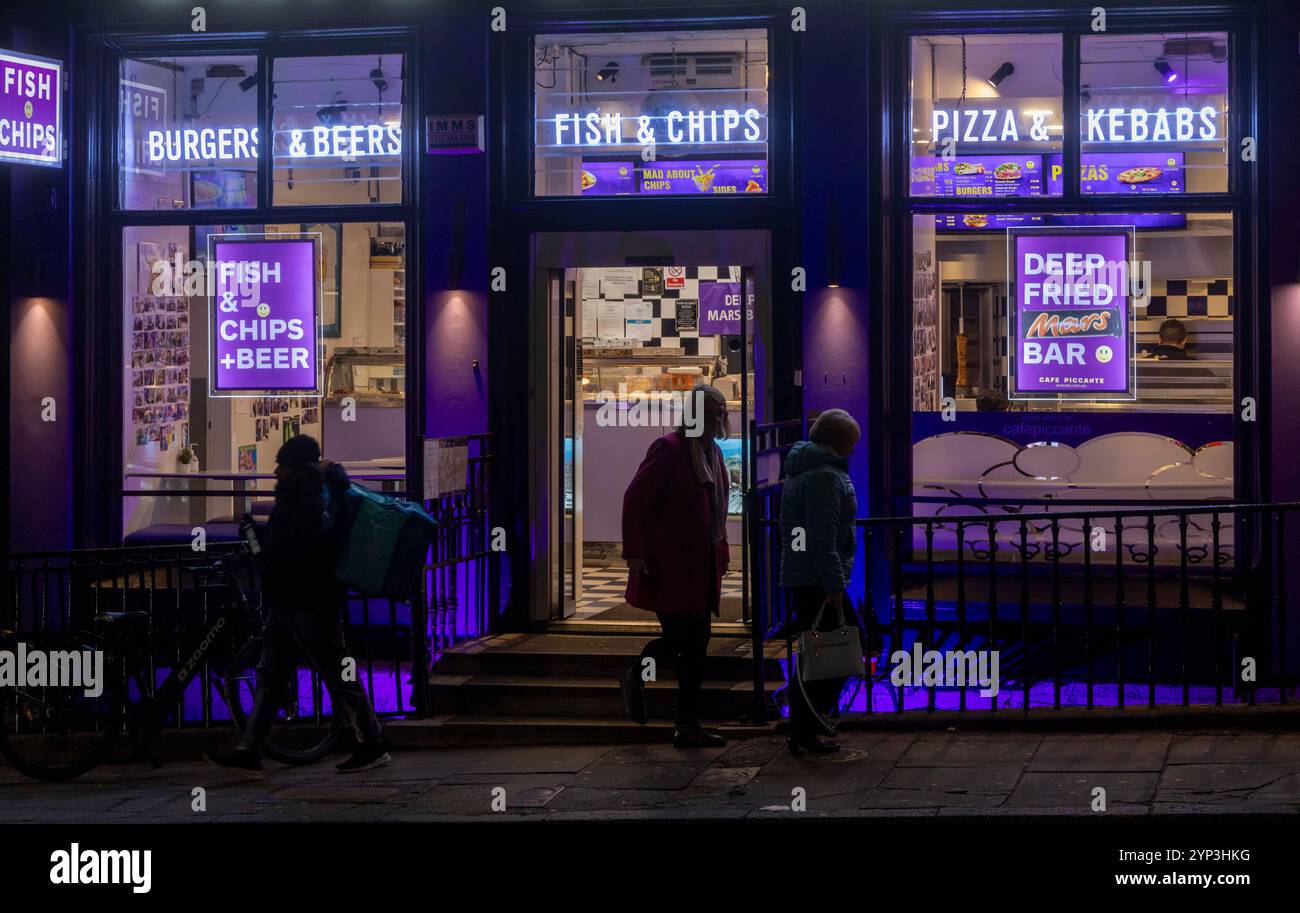 A cafe in Edinburgh advertising Deep fried Mars bars in the window ...