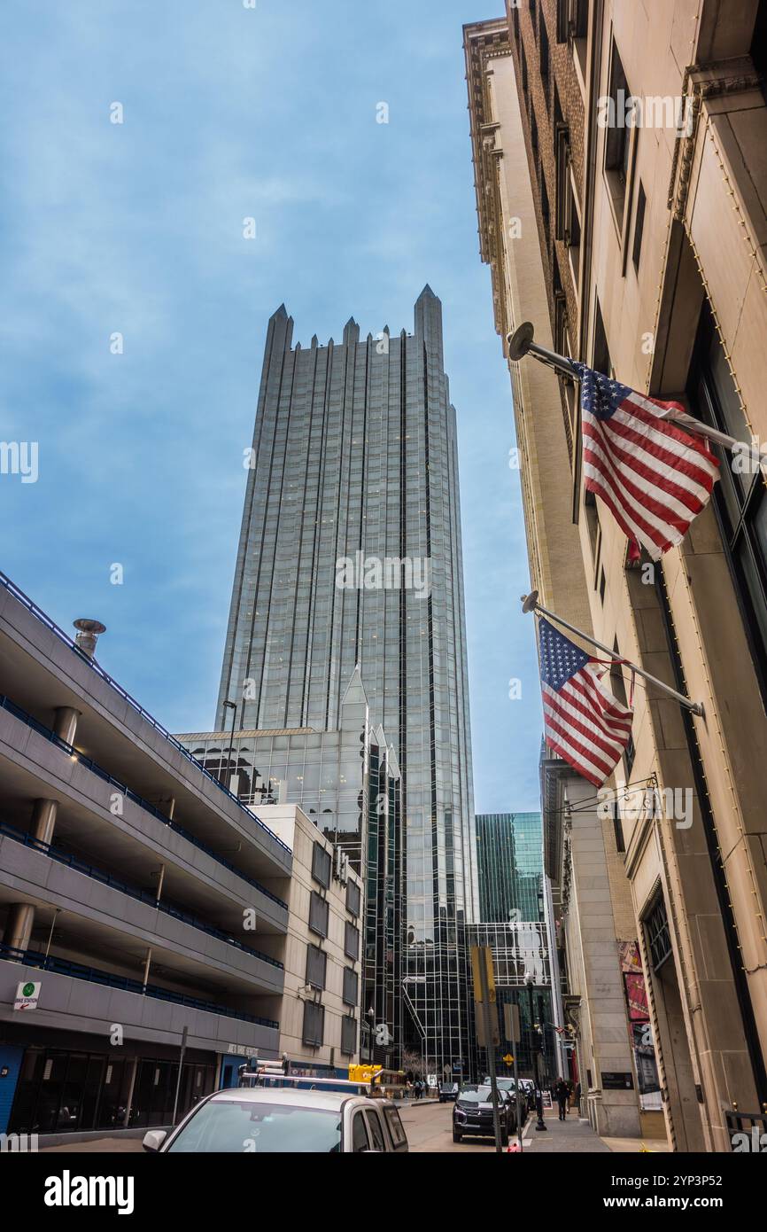 PPG place office buildings in Market Square downtown Pittsburgh ...