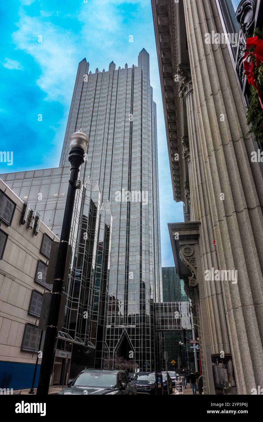 PPG place office buildings in Market Square downtown Pittsburgh ...