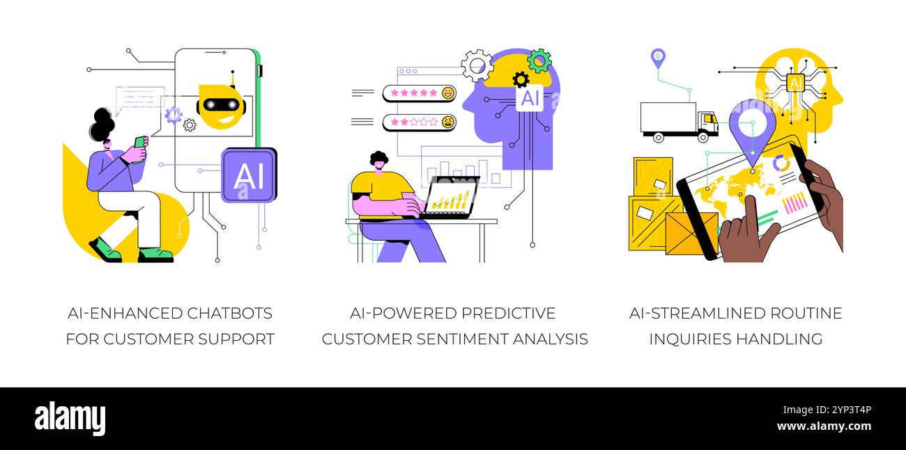 Predictive customer service Cut Out Stock Images & Pictures - Alamy