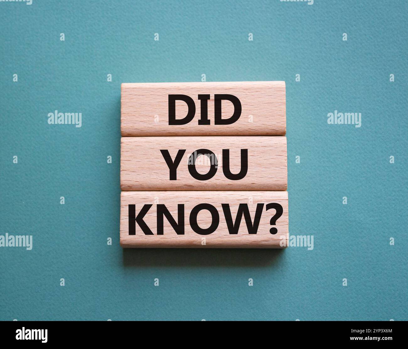 Did you know symbol. Wooden blocks with words Did you know. Beautiful ...