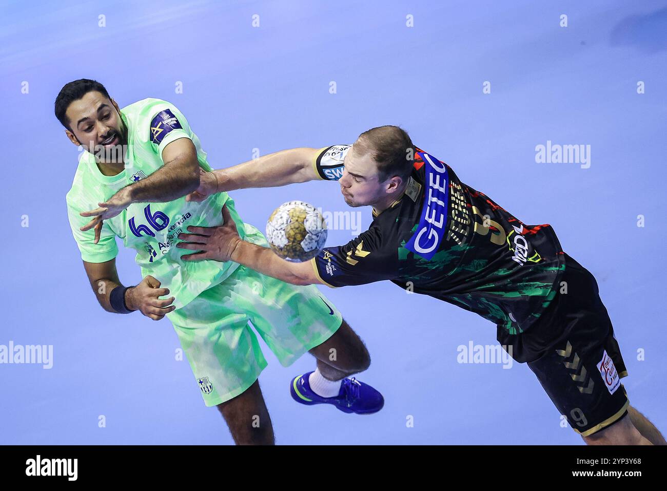 27 November 2024, Saxony-Anhalt, Magdeburg: Handball: Champions League ...