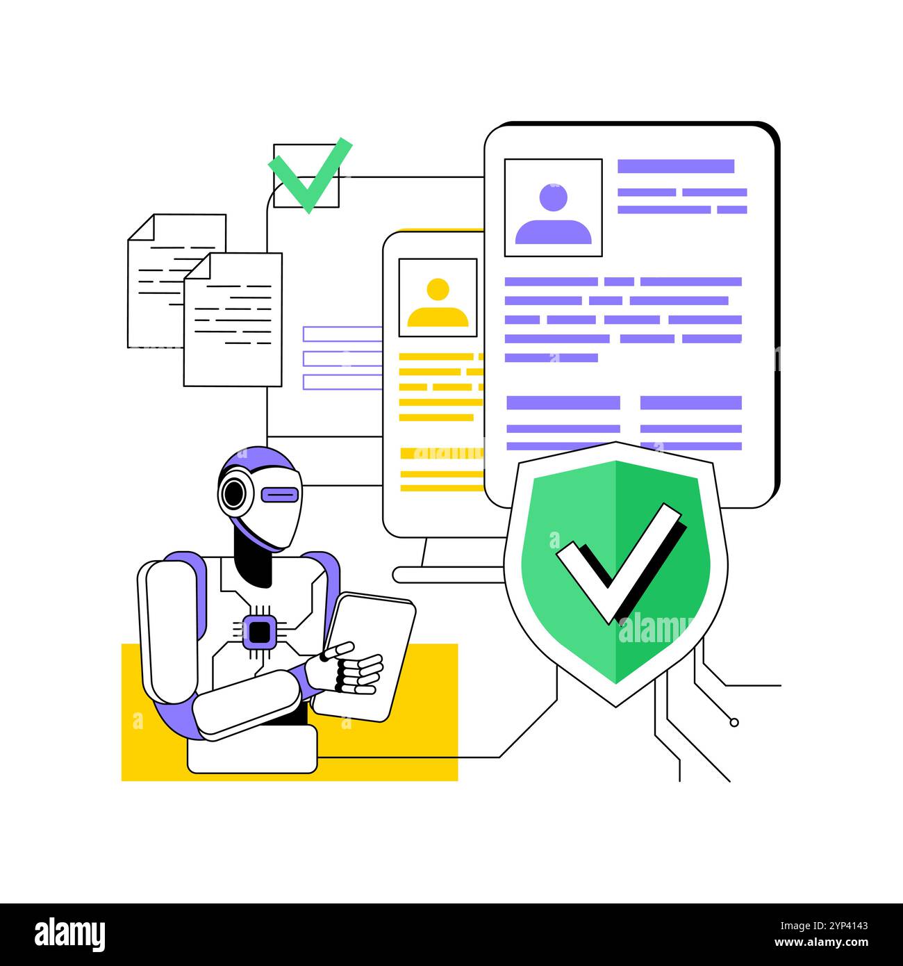 AI-Driven Policy Recommendations abstract concept vector illustration ...