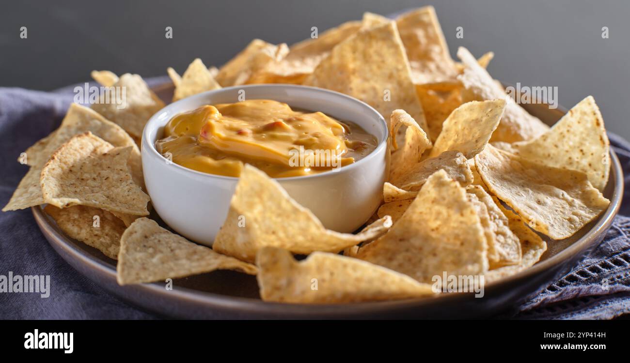 Fresh delicious tortilla cheese dip hi-res stock photography and images ...