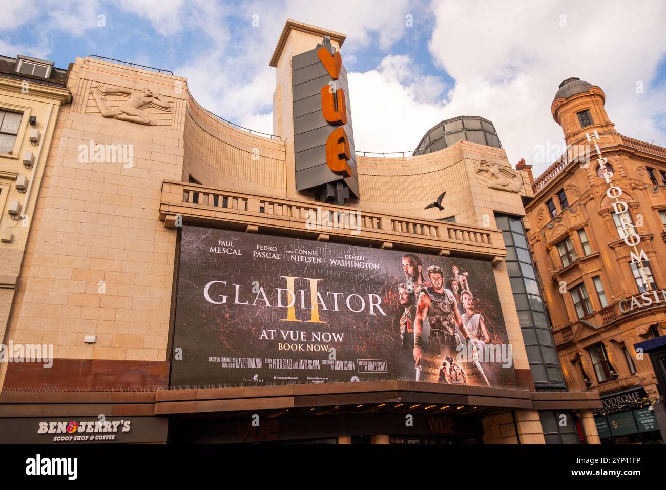 LONDON- NOVEMBER 25, 2024: Vue Cinema on Leicester Square- West End ...