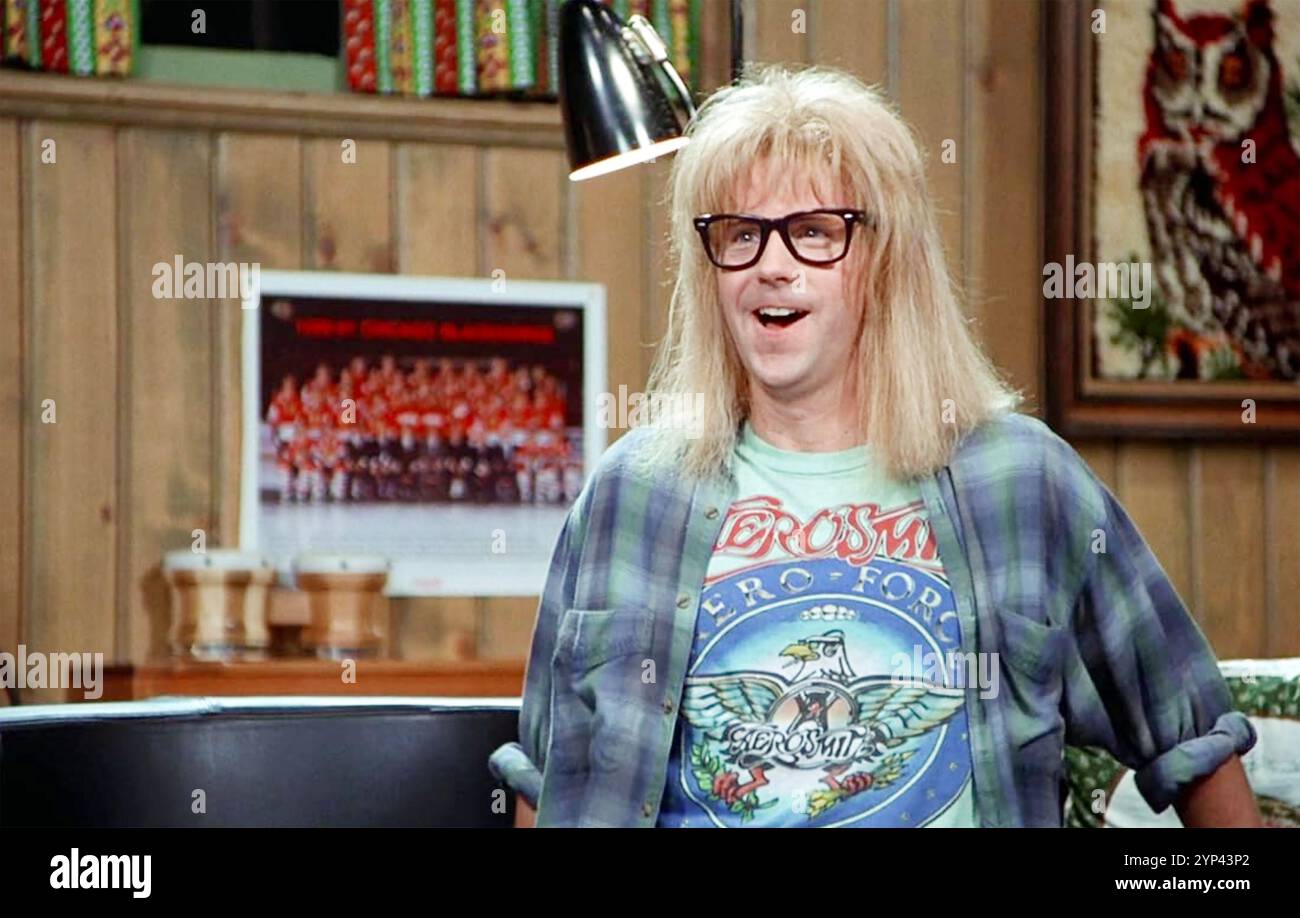 WAYNE'S WORLD 1992 Paramount Pictures film with Mike Myers as Wayne Campbell Stock Photo - Alamy