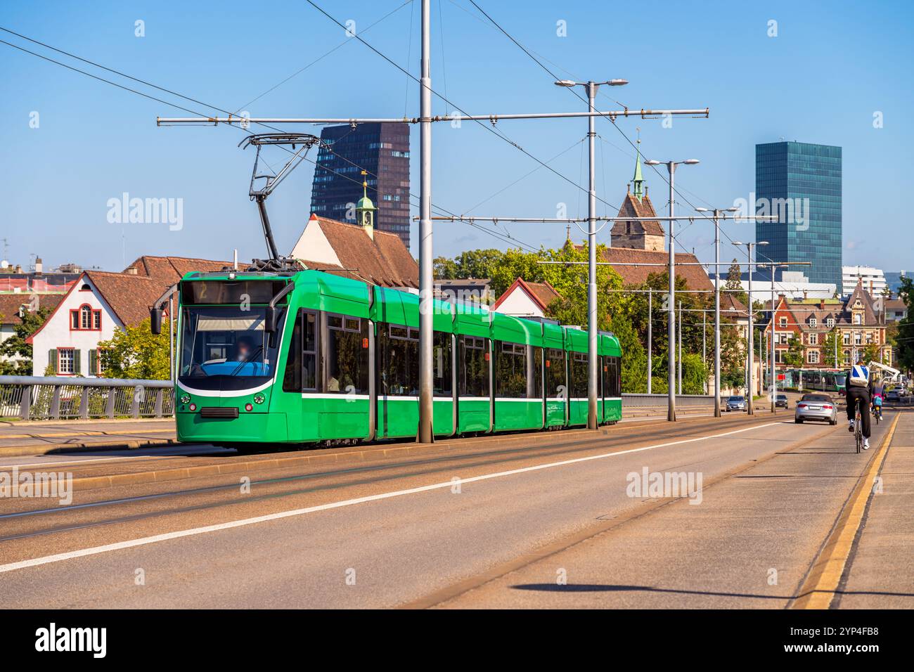 Tram Crossing Bridge in Basel Switzerland Stock Photo - Alamy