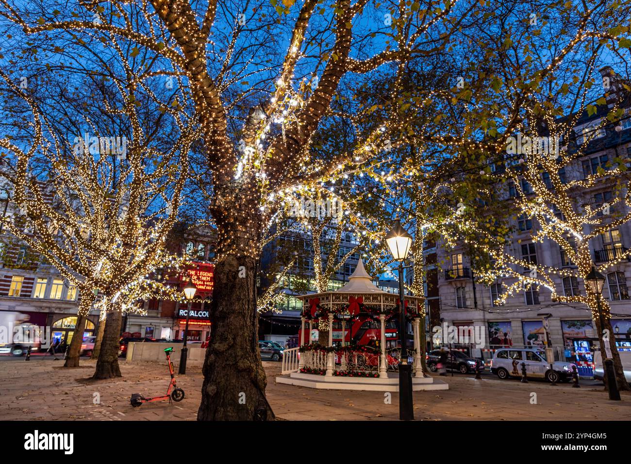 Christmas Lights in Sloane Square London UK Stock Photo - Alamy