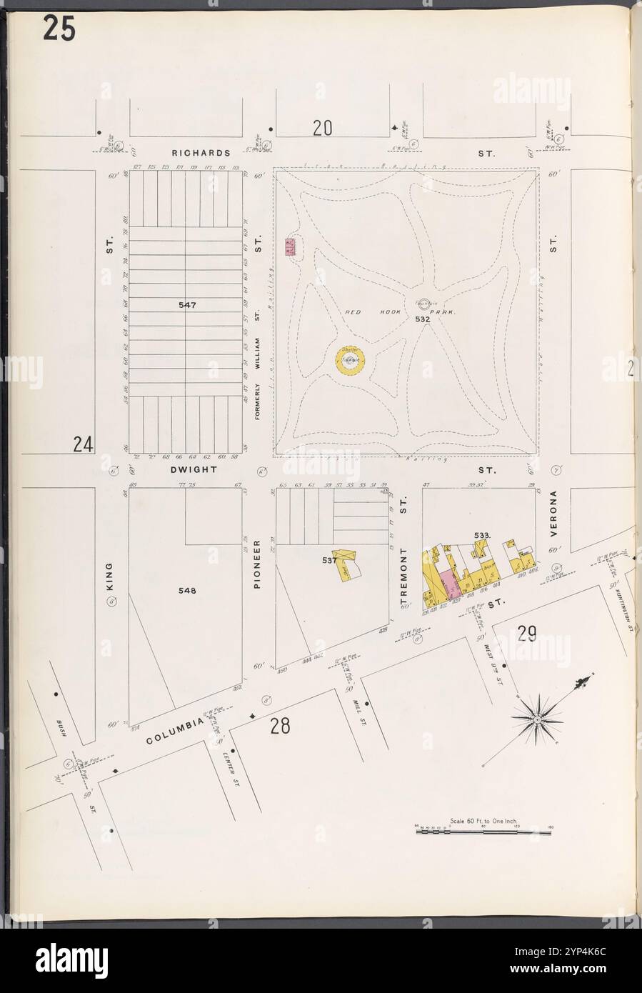 Brooklyn Plate No. 25 [Map bounded by King St., Richards St., Verona St ...