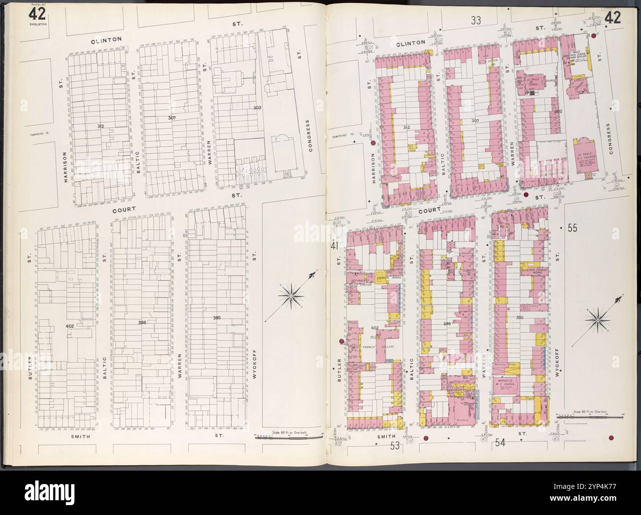 Brooklyn Plate No. 42 [Map bounded by Butler St., Clinton St., Congress ...