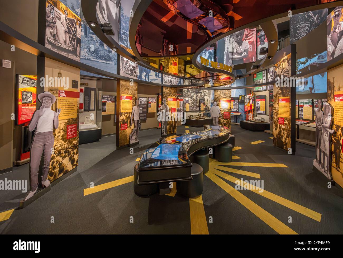 Interior of Mississippi Civil Rights Museum, Jackson, Mississippi, USA ...