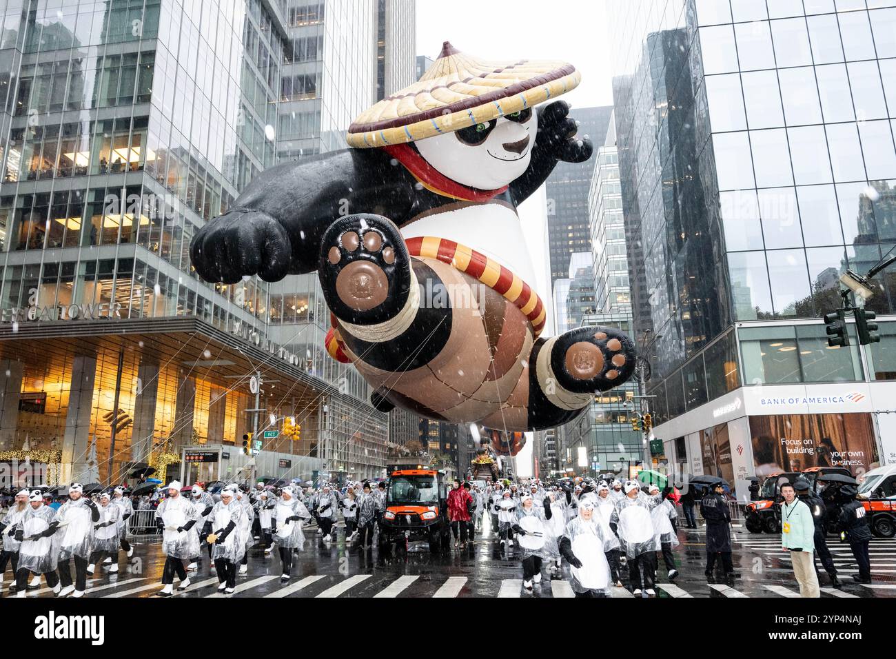 New York City, United States. 28th Nov, 2024. The Kung Fu Panda balloon ...