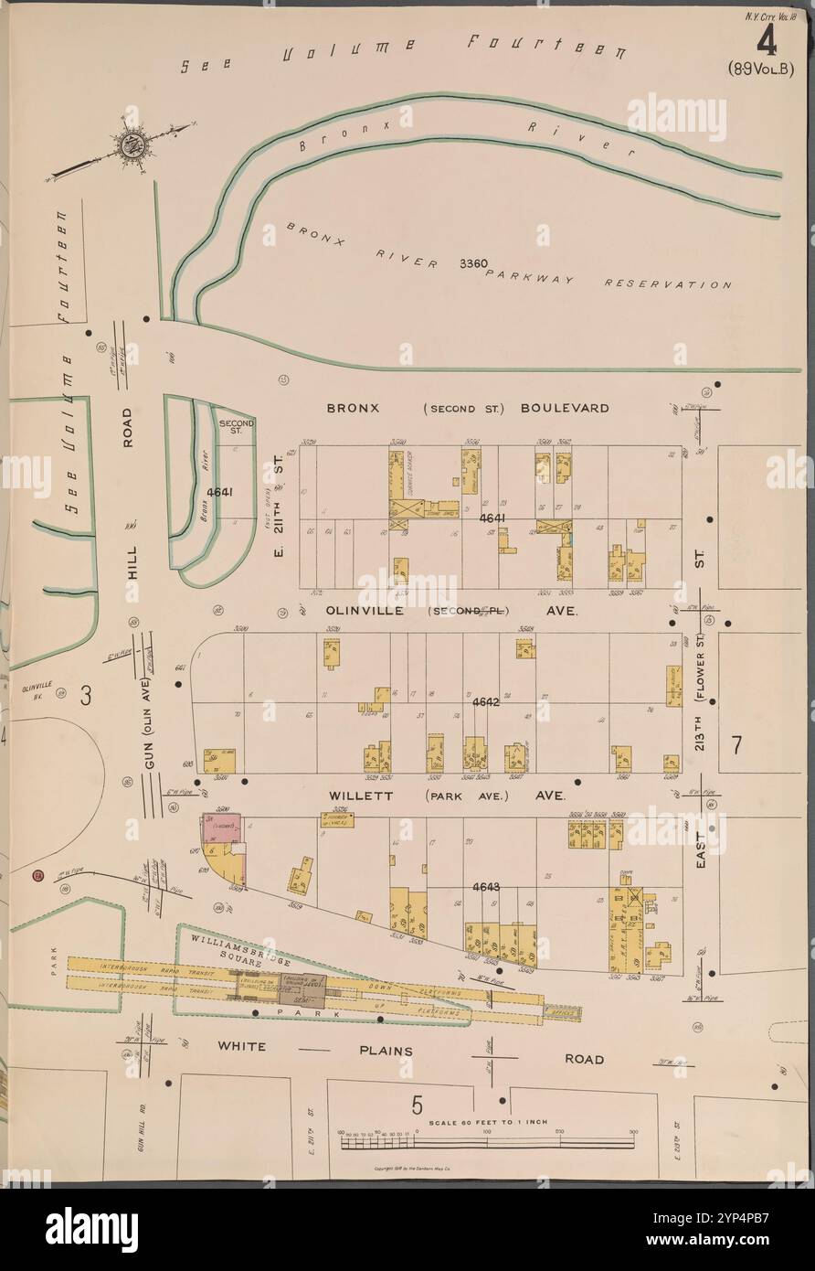 Bronx, V. 18, Plate No. 4 [Map bounded by Bronx Blvd., E. 213th St ...
