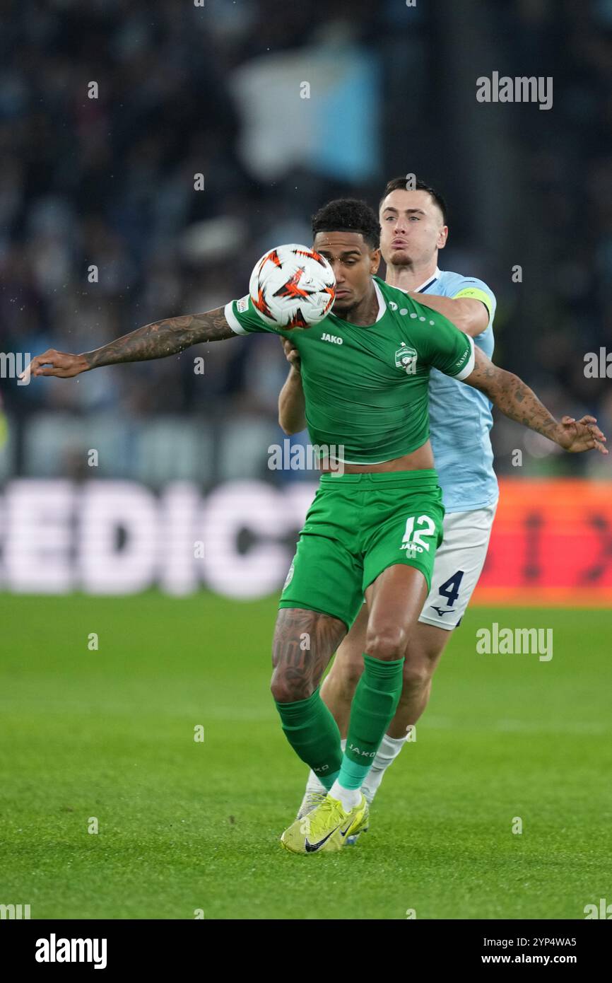 Ludogorets' Rwan Seco Lazio’s Patric during the UEFA Europa League ...