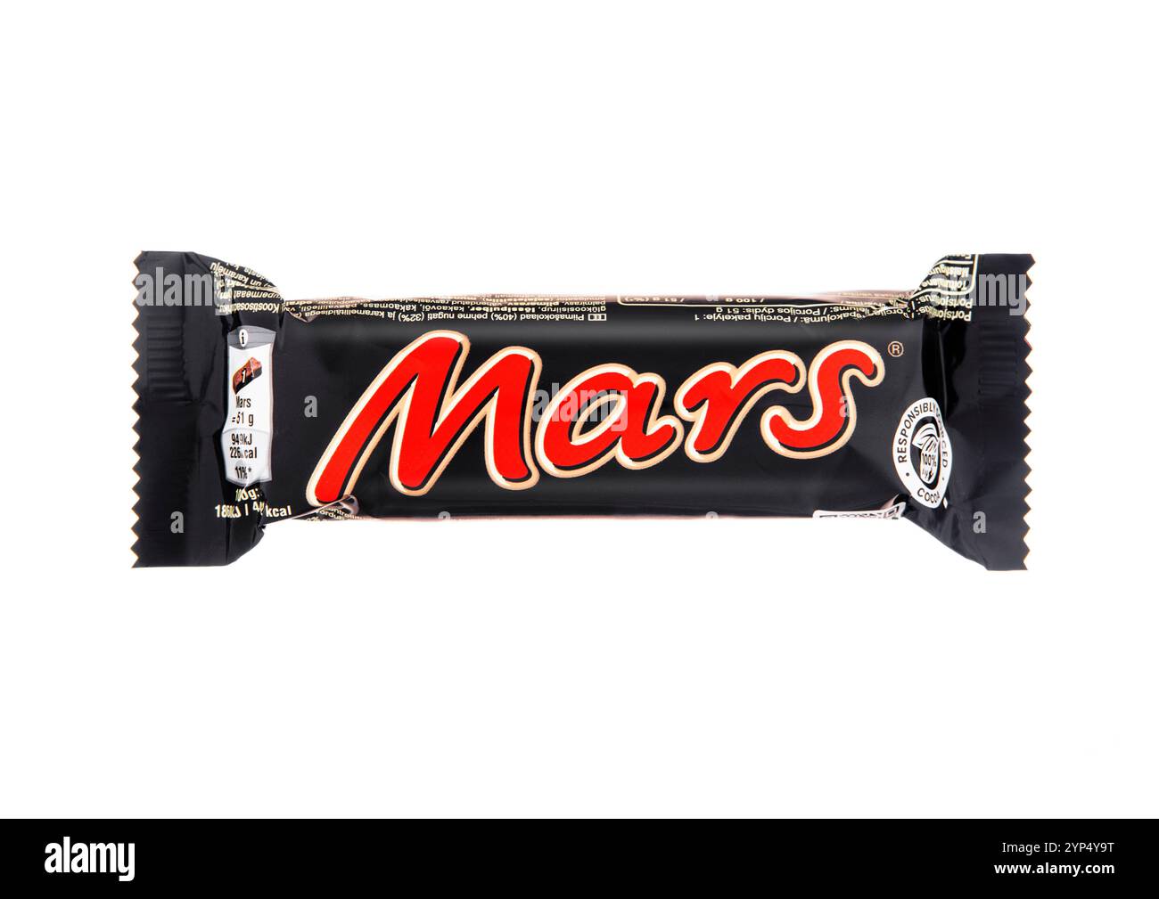 LONDON, UK - NOVEMBER 01, 2024: Original Mars chocolate bar with ...