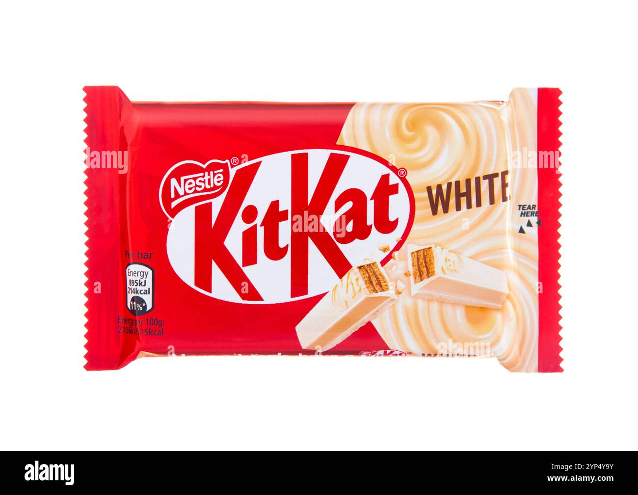 LONDON, UK - OCTOBER 27, 2024: KitKat white chocolate wafer biscuit bar ...