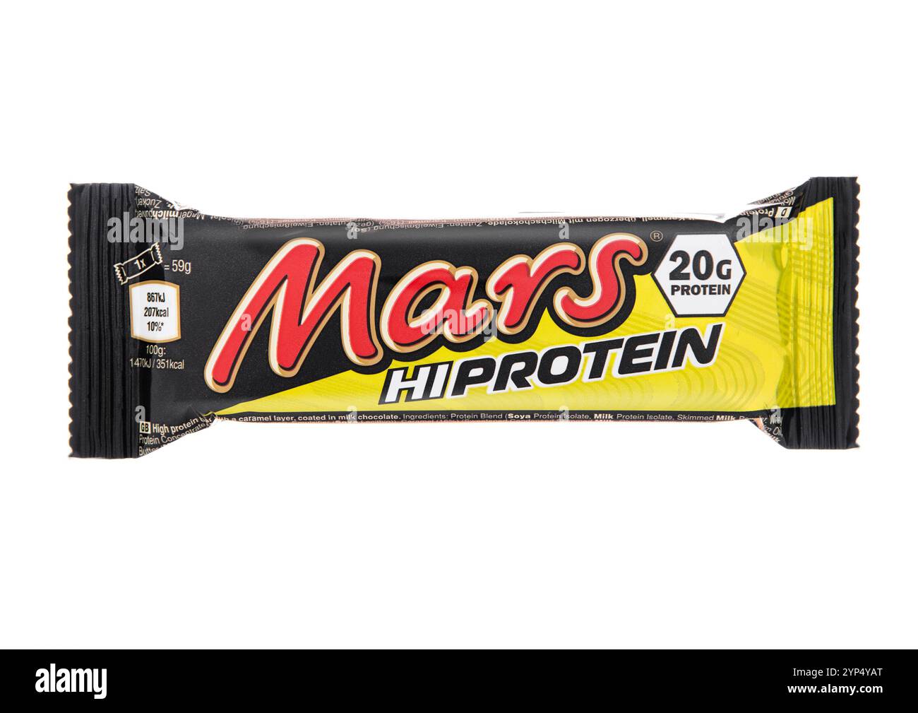 LONDON, UK - OCTOBER 31, 2024: Mars original high protein bar isolated ...