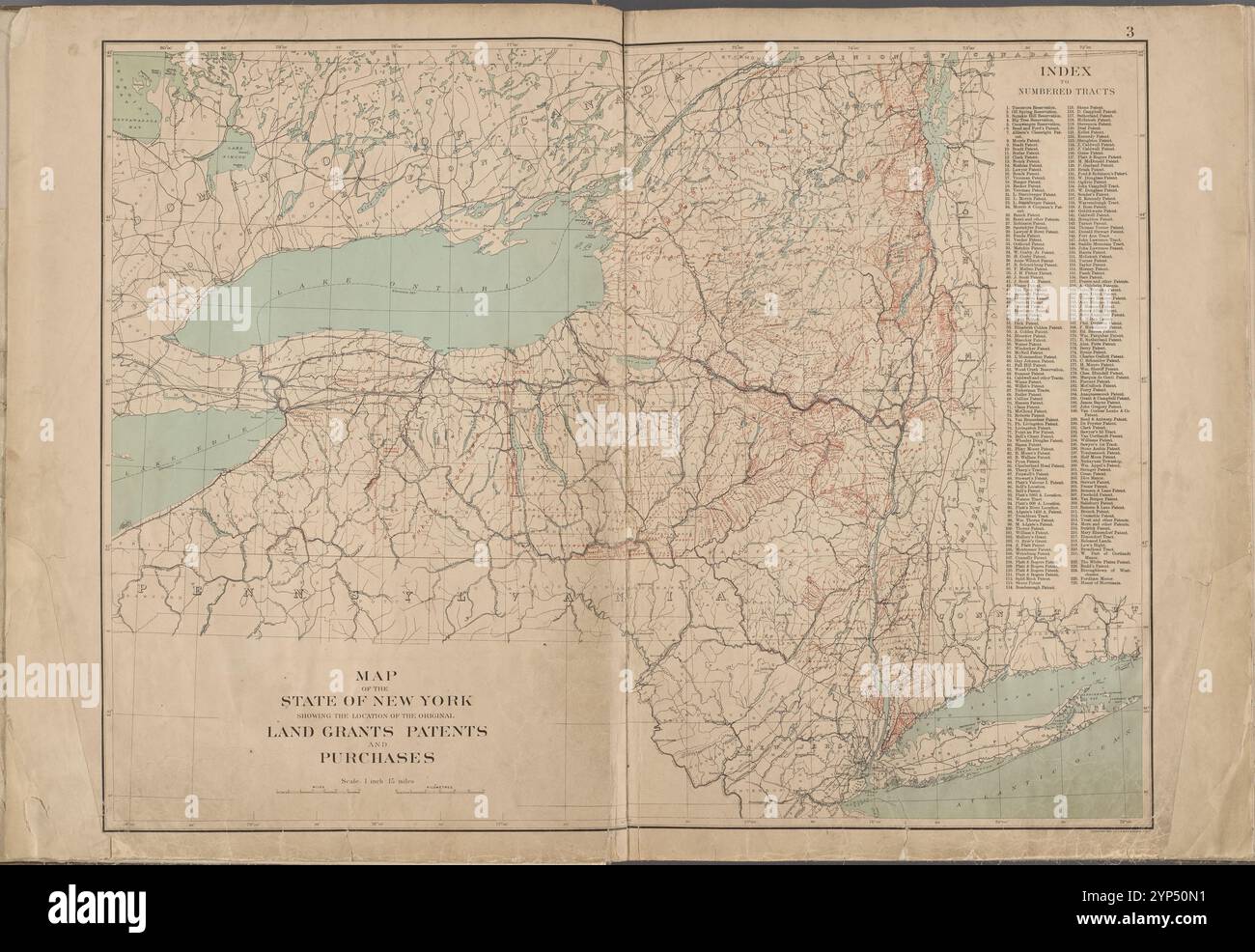 New York State, Double Page Plate No. 3 [Map of the State of New York ...