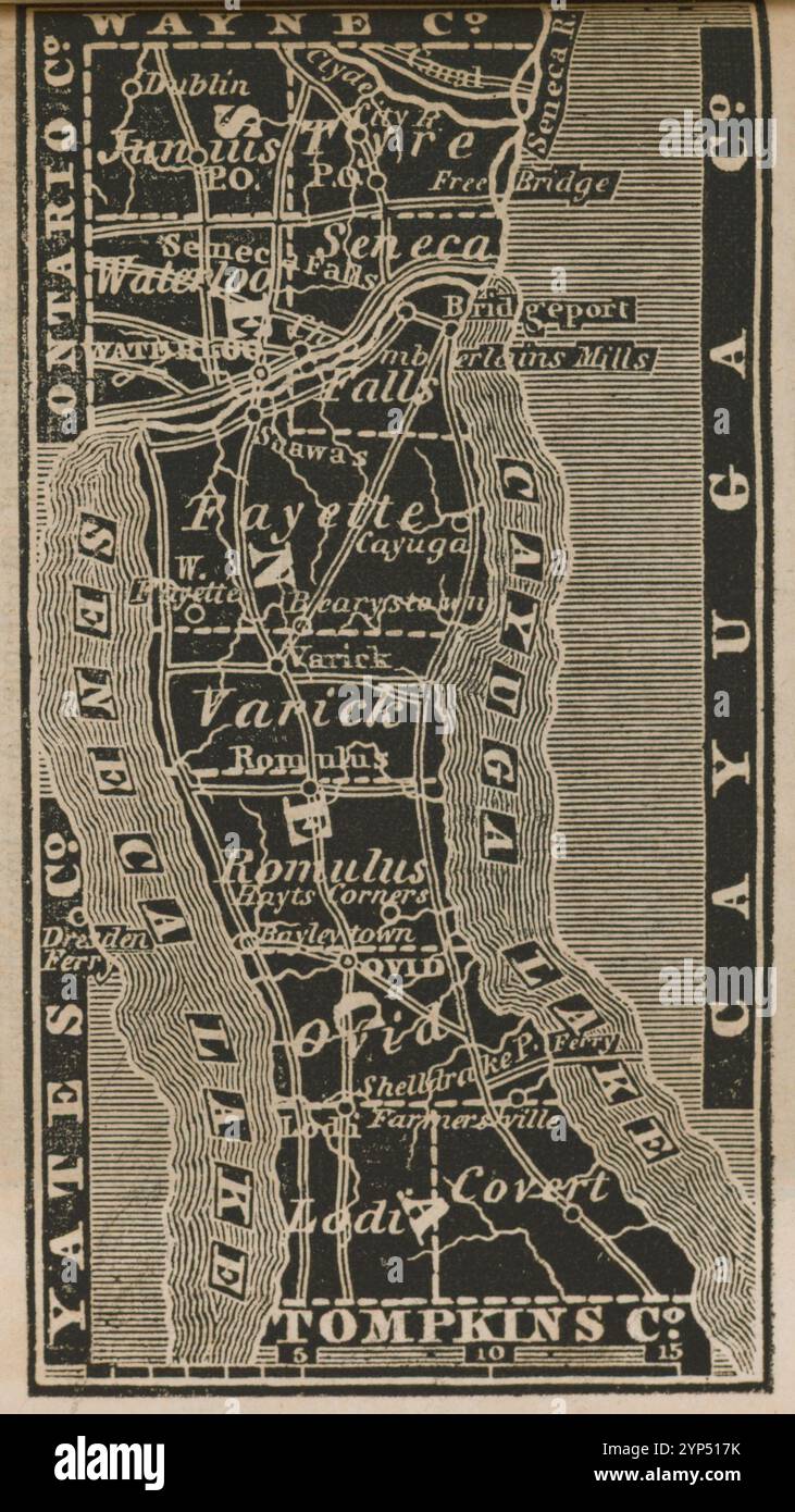 Seneca county map hi-res stock photography and images - Alamy