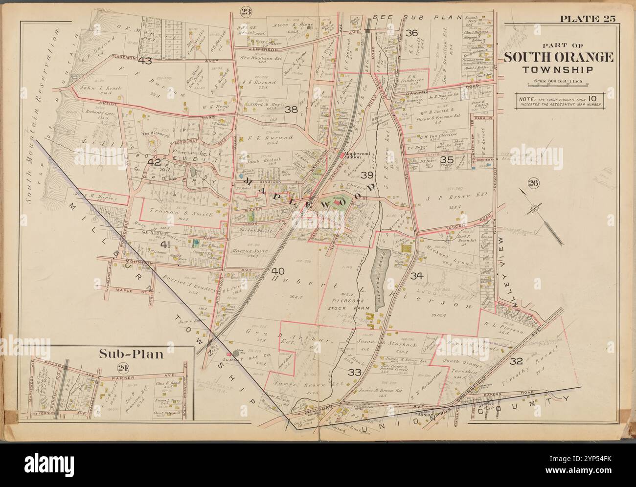 Map of claremont hi-res stock photography and images - Alamy