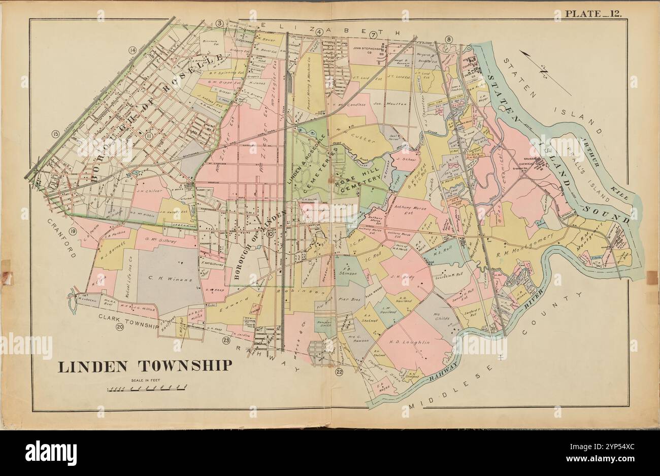 Map of union township hi-res stock photography and images - Alamy