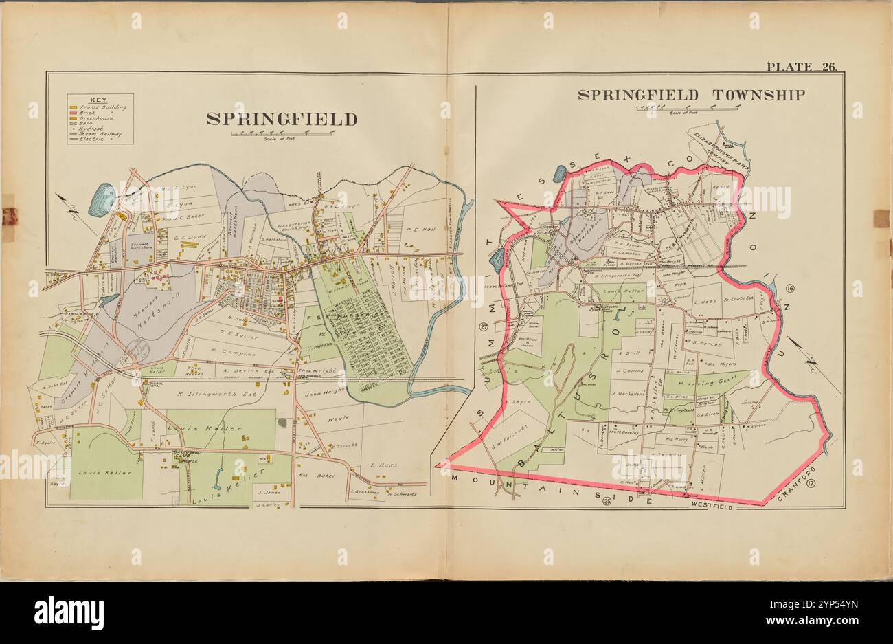 Map of springfield hi-res stock photography and images - Alamy
