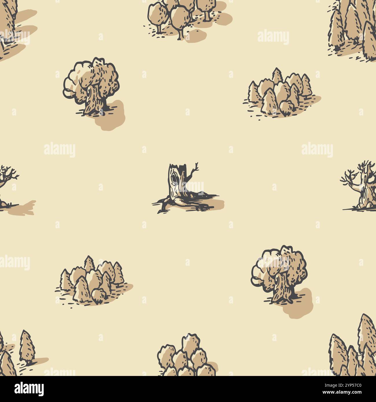 Aerial top view forest trees Stock Vector Images - Alamy