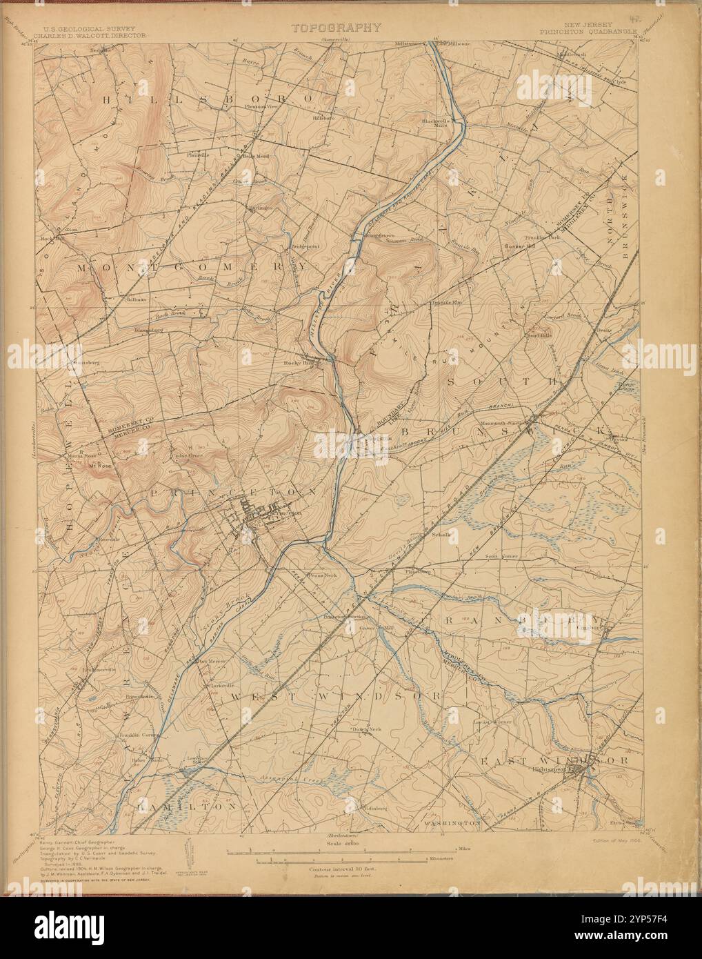 New princeton map hi-res stock photography and images - Alamy