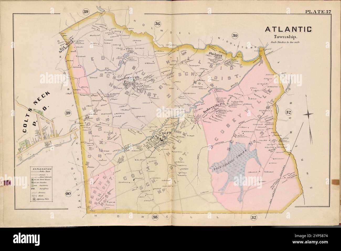Map of atlantic township hi-res stock photography and images - Alamy