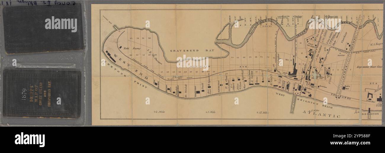 Map of Coney Island and Sheepshead Bay 1879 by Dripps, M. (Matthew ...