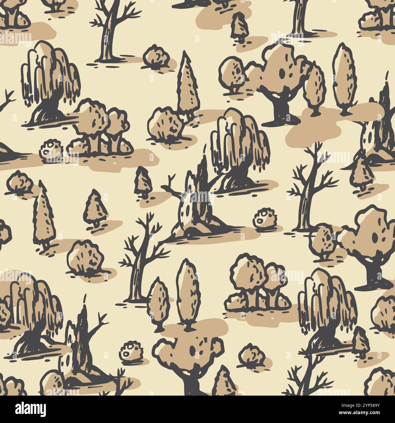 Aerial top view forest trees Stock Vector Images - Alamy