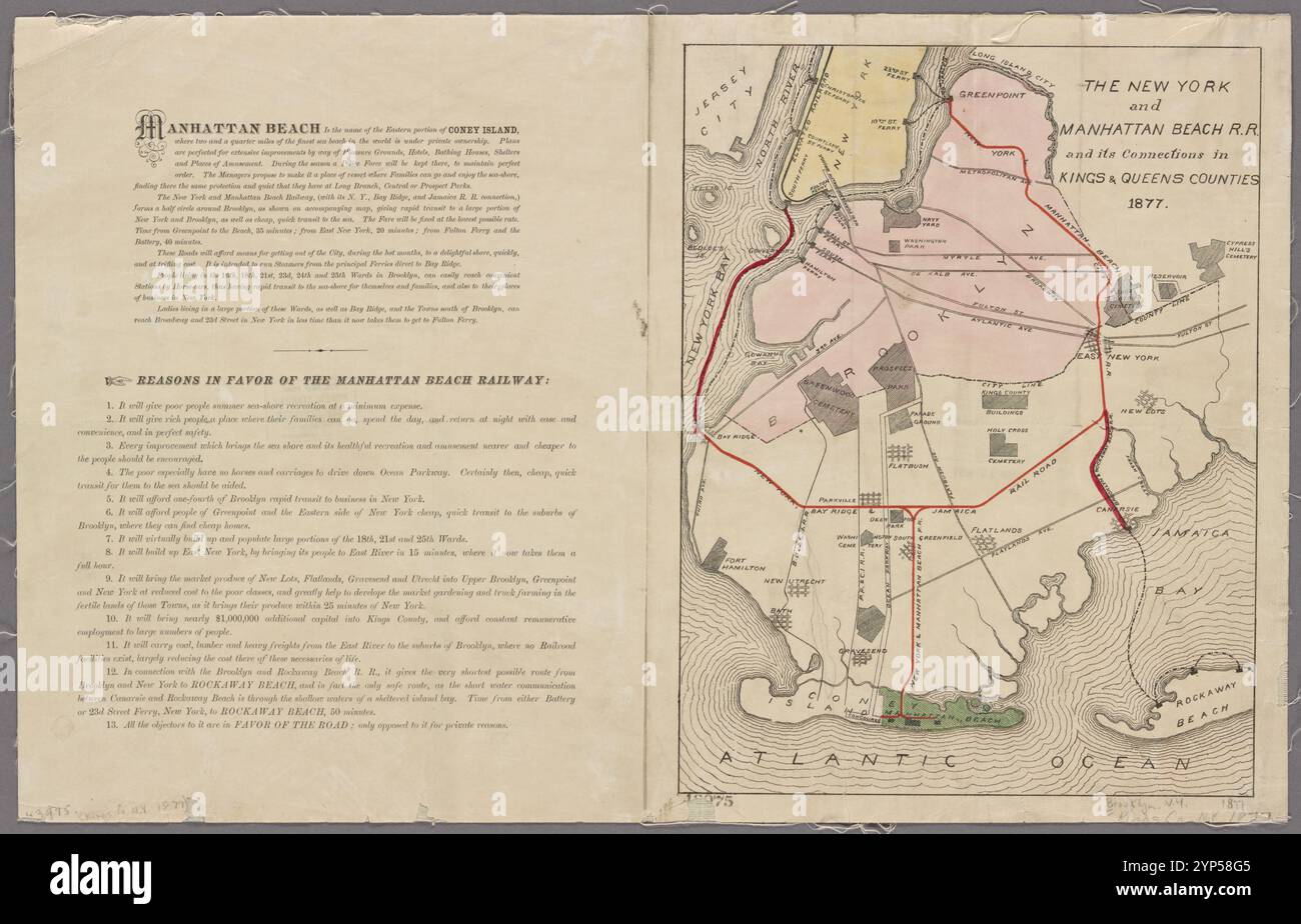 The New York and Manhattan Beach R.R. and its connections in Kings ...