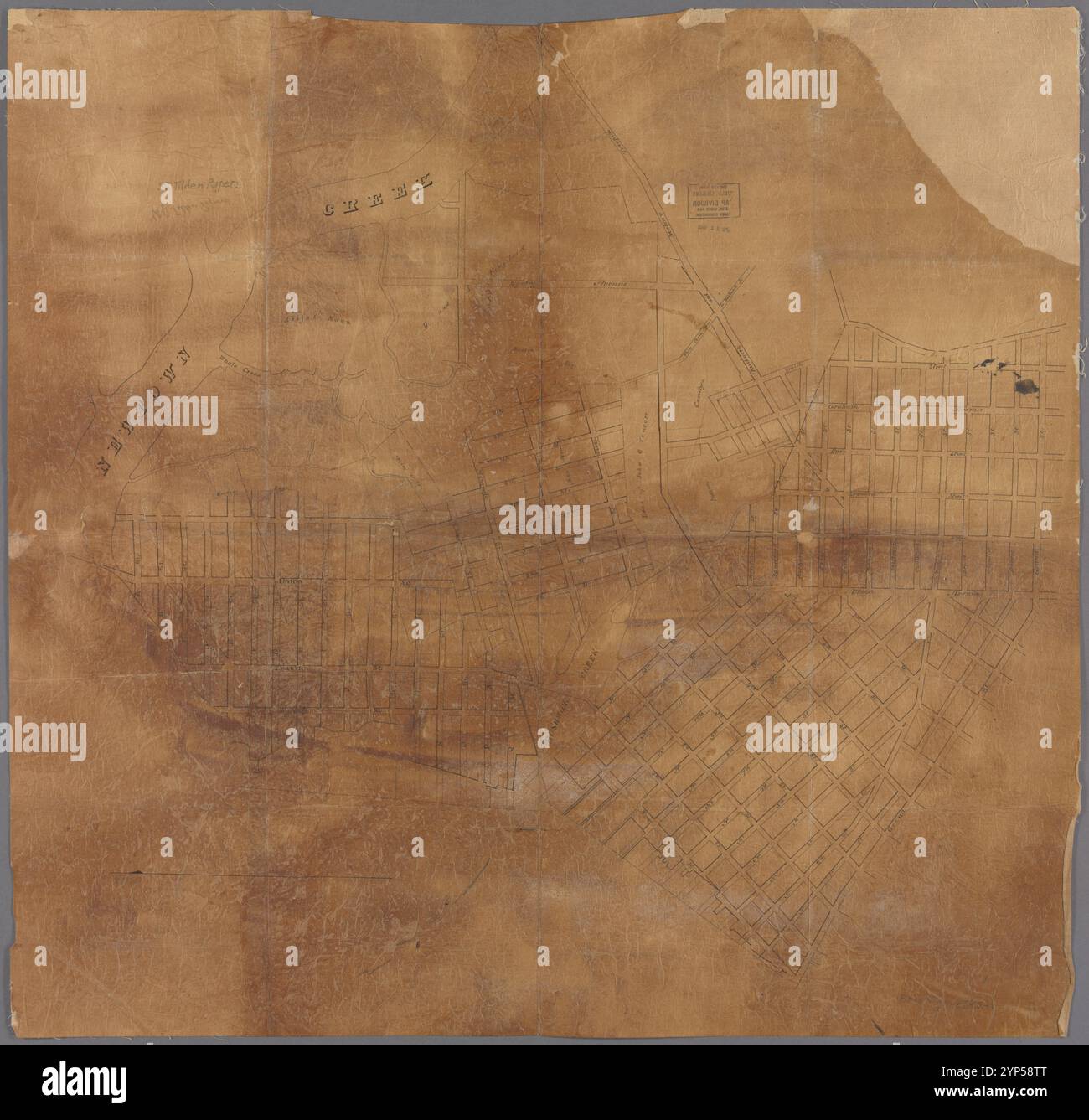 Manuscript map of Bushwick : from Samuel J. Tilden Papers 1850 - 1859 ...