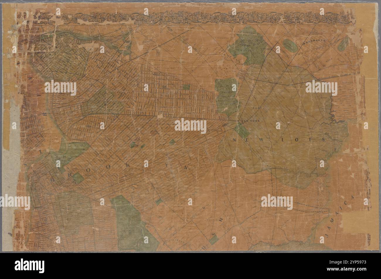 Map of Kings County N.Y. 1868 Stock Photo - Alamy