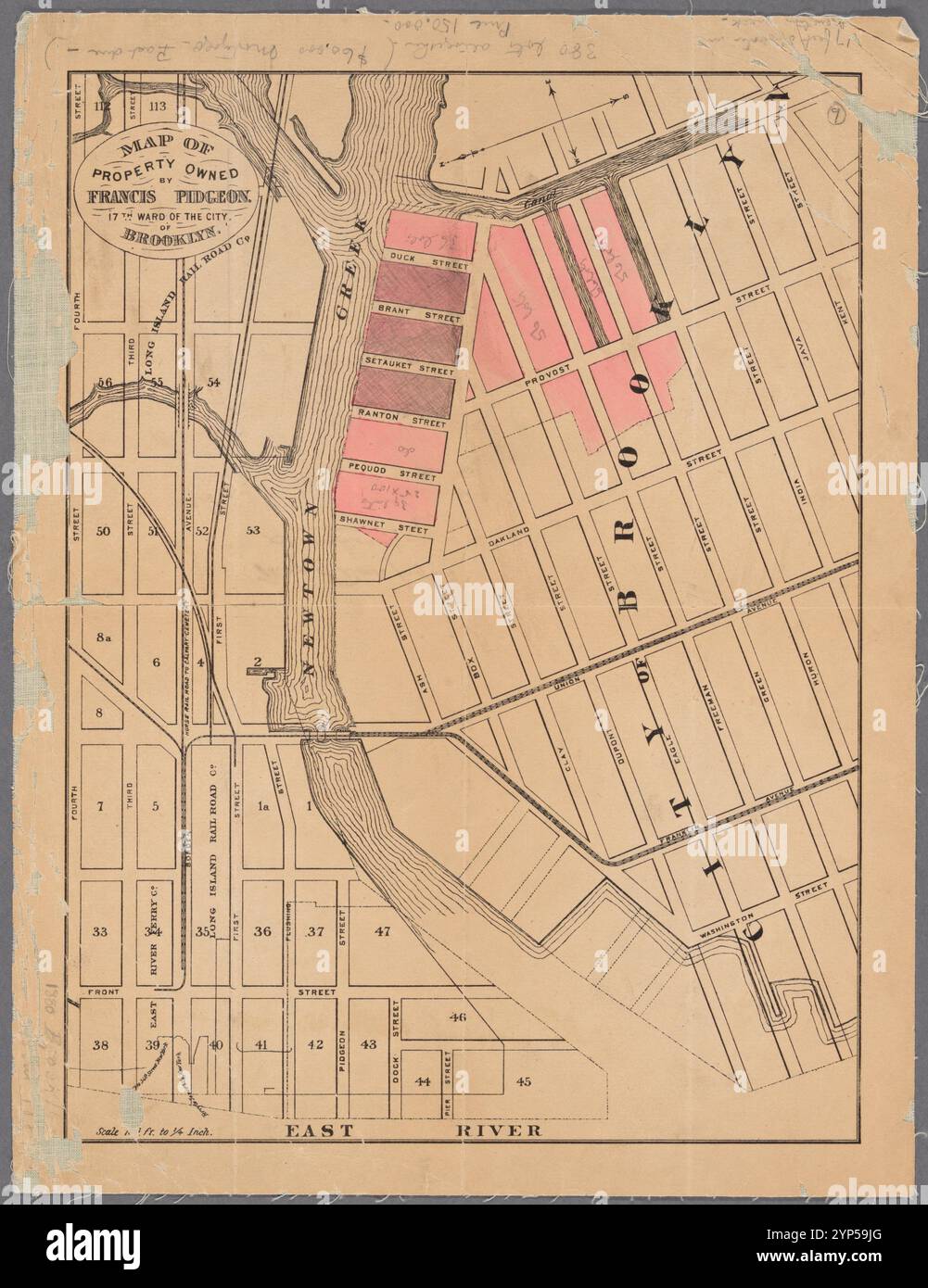 Map of property owned by Francis Pidgeon: 17th ward of the city of ...