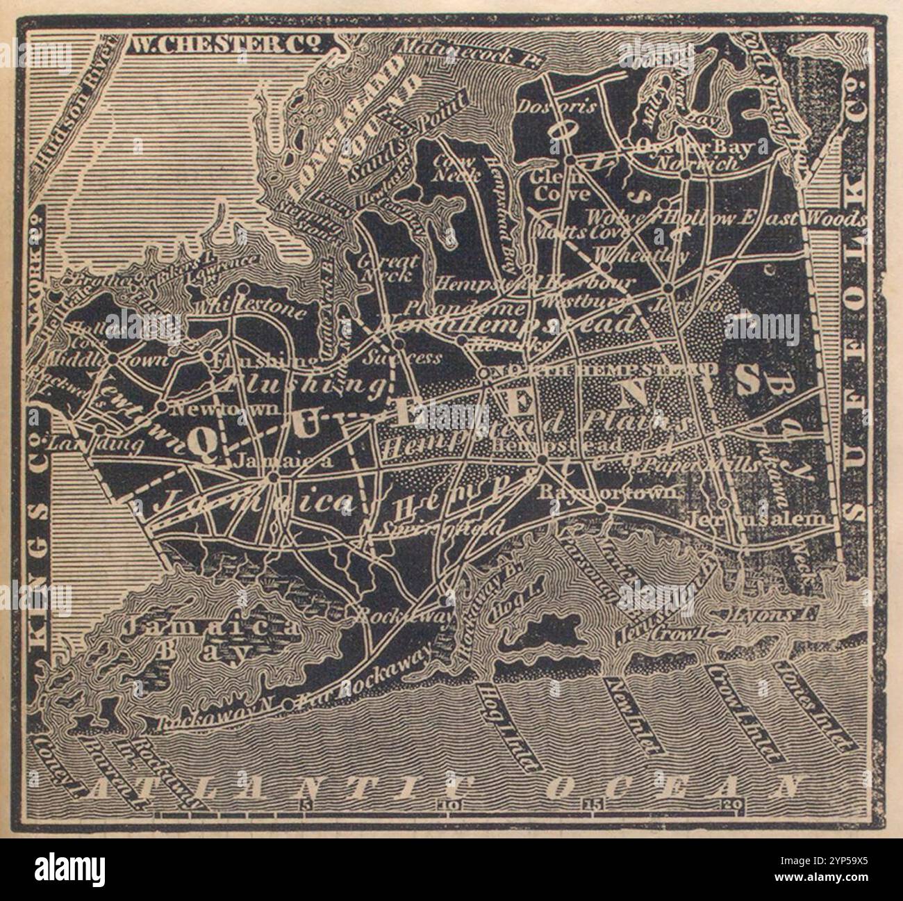 Queens county n y maps hi-res stock photography and images - Alamy