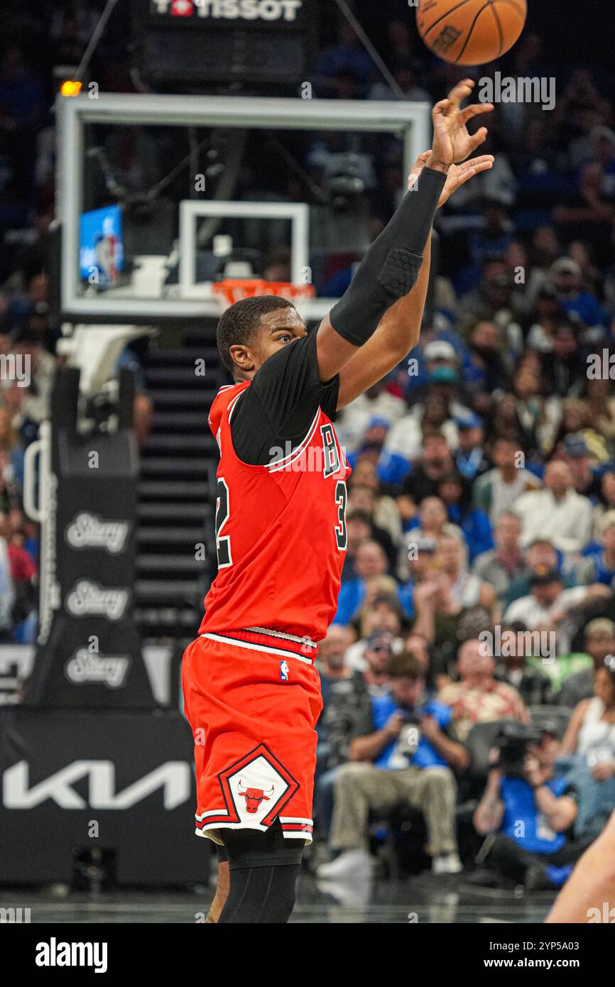 Orlando, Florida, USA, November 27, 2024, Chicago Bulls player EJ ...