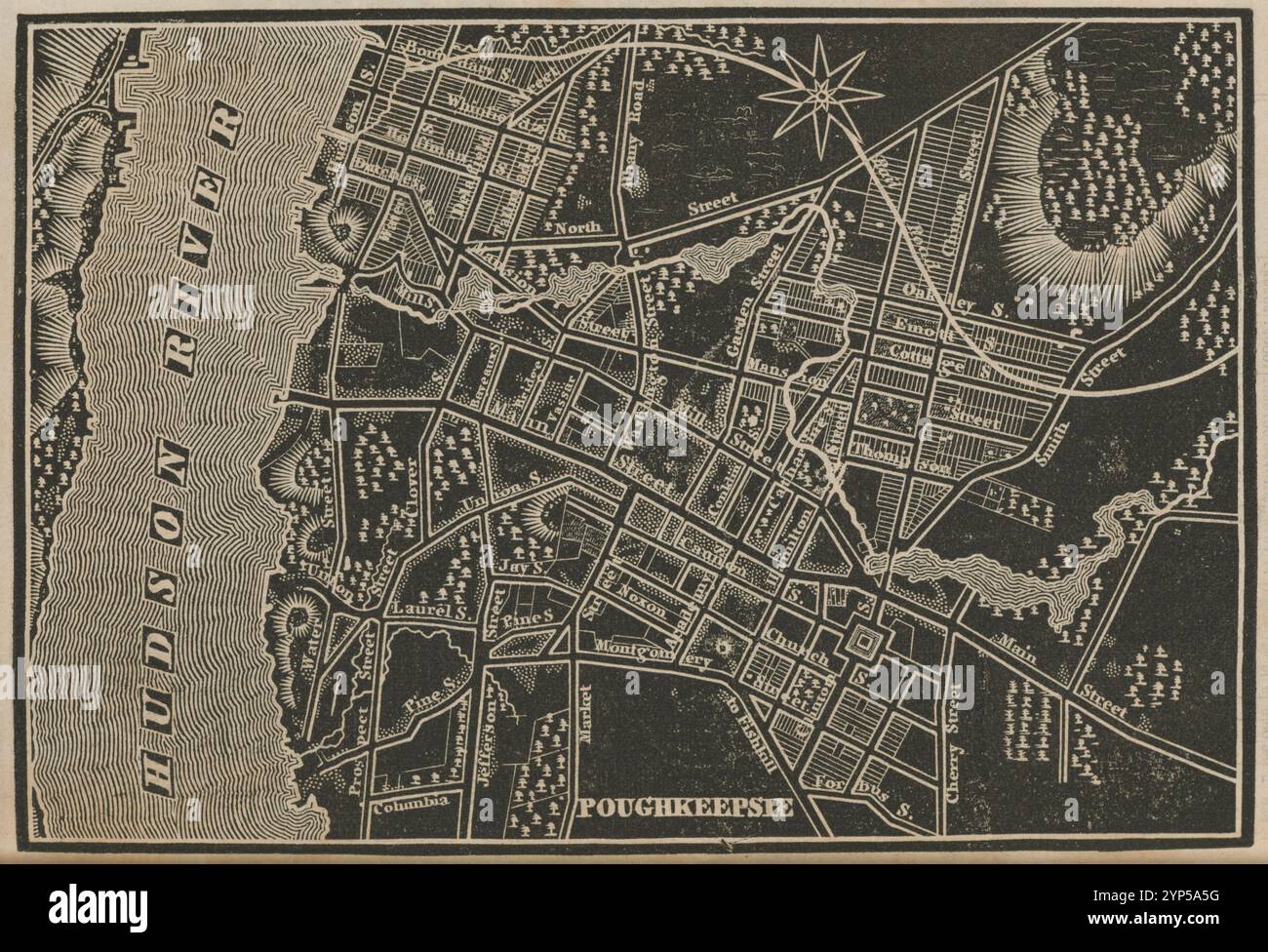 Poughkeepsie map hi-res stock photography and images - Alamy