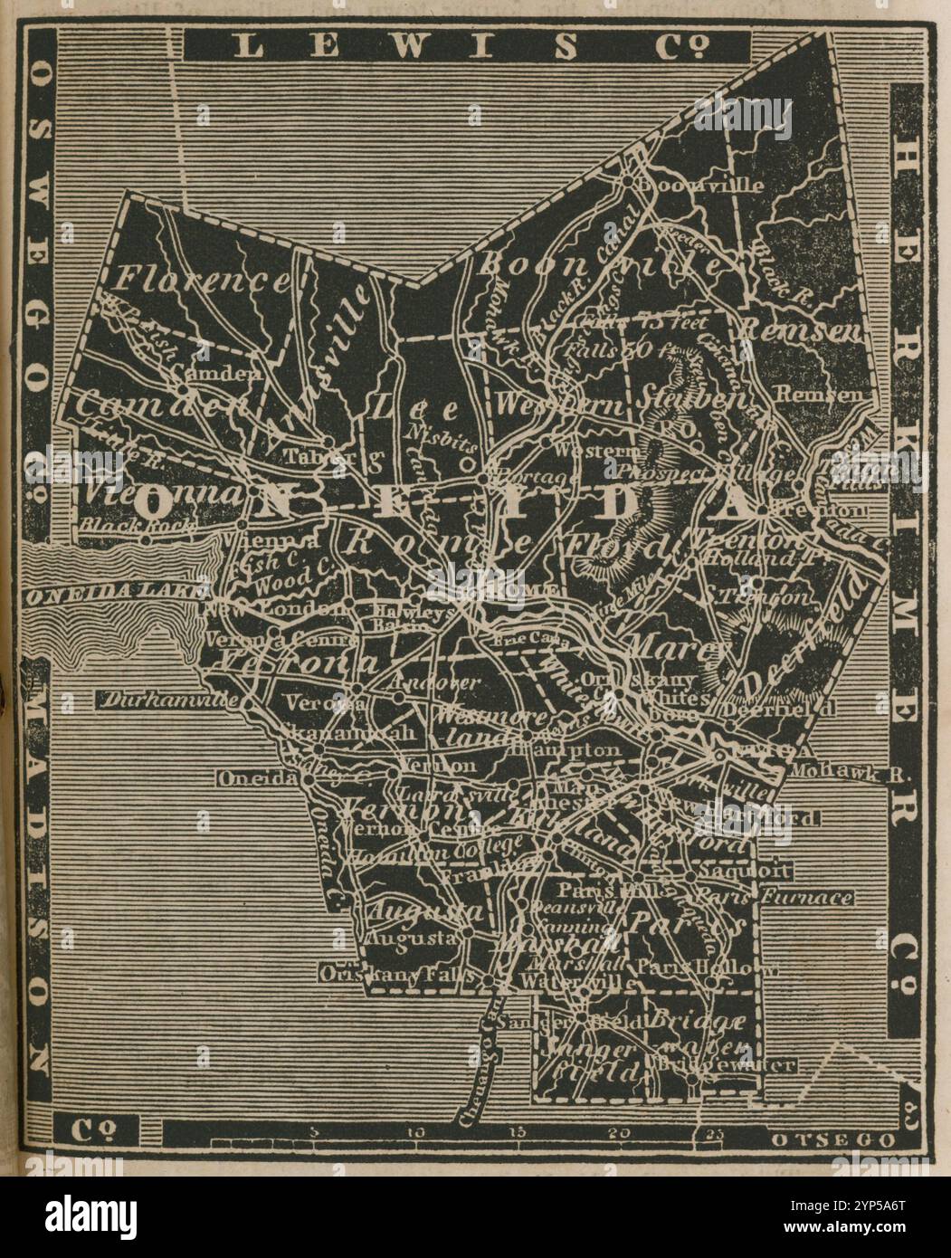 Oneida county n y maps hi-res stock photography and images - Alamy