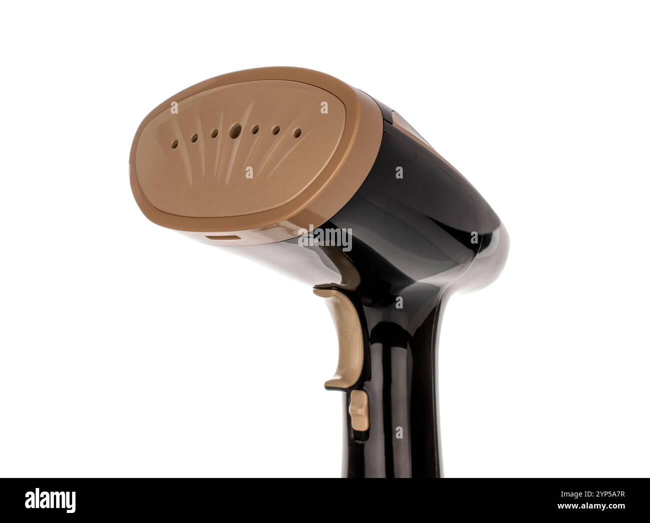 One electric steamer, close-up, isolated on white background Stock ...