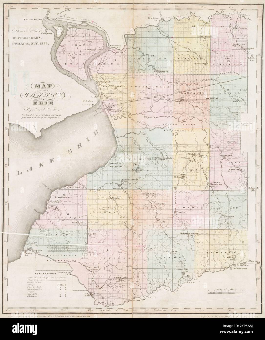 Erie county n y maps hi-res stock photography and images - Alamy