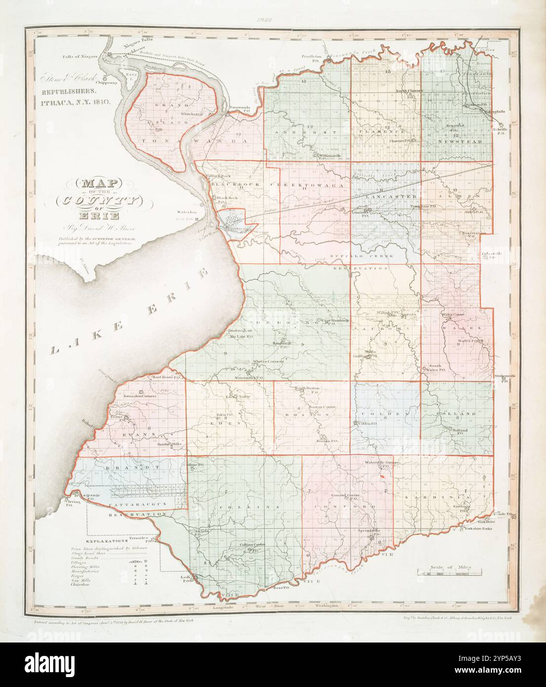 Erie county n y maps hi-res stock photography and images - Alamy
