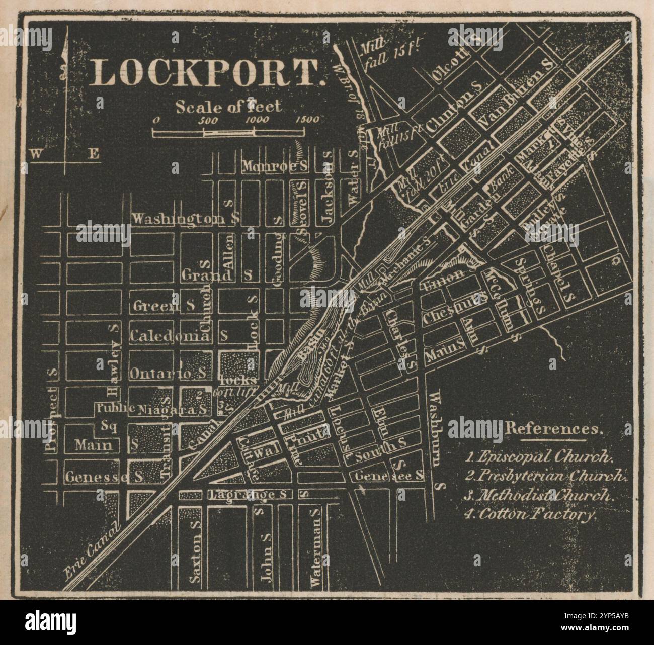 Map of lockport hi-res stock photography and images - Alamy