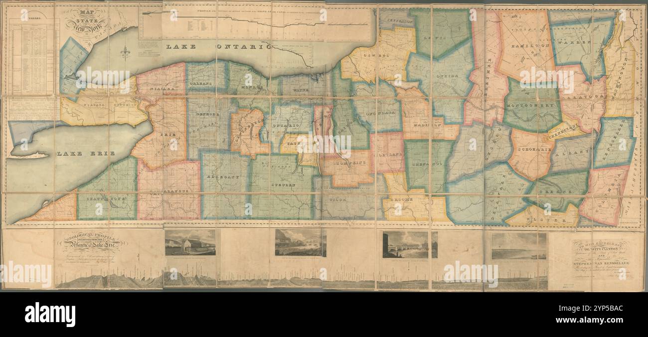 Map of the western part of the state of New York, 1823 1825-01 by Vance ...