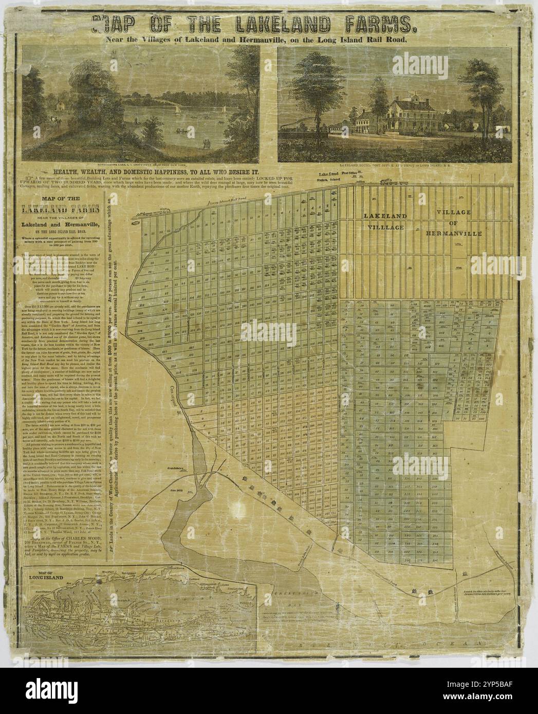 Map of the Lakeland farms, near the villages of Lakeland and ...