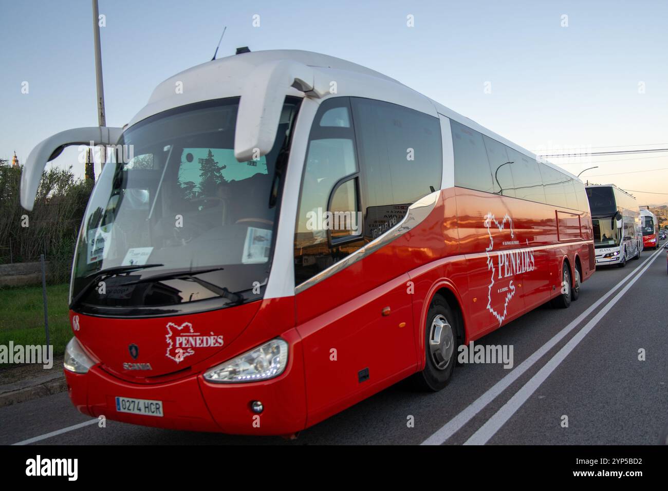 Barcelona, Spain. 28th Nov, 2024. The first day of the two-day strike ...